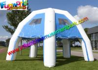 China Outdoor Inflatable Arch Tent 8x4m PVC Coated Nylon Advertising Event Canopy for sale