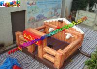 China Inflatable Mechanical Bull 5m Mat with Commercial Grade PVC Tarpaulin CE Certified Riding Machine for sale