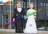 China 210D Oxford Cloth Inflatable Bride and Groom Figures 4m to 10m for Wedding Decoration for sale