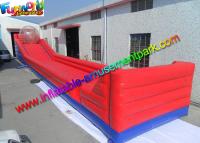 China 0.55mm PVC Red Inflatable Track Lane Race Game 20m x 6m Commercial Grade for sale