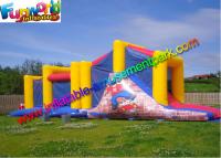 China Outdoor EN14690 Inflatables Obstacle Course Colorful Inflatable Obstacle Tunnel for sale