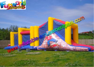 China Outdoor EN14690 Inflatables Obstacle Course Colorful Inflatable Obstacle Tunnel for sale