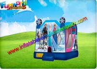 China Hot Frozen Combo Slide Inflatable , Inflatable Jumping Slide With PVC for sale