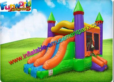 China Commercial Grade 0.55mm PVC Tarpaulin Outdoor Moonwalk Bouncer Slide Combo for Kids CE Certified for sale