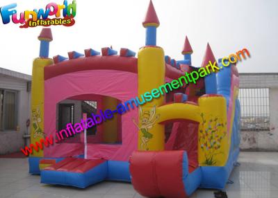 China Trink Bell Vinyl Inflatable Bouncy Slide , Inflatable Combo Jumping Castle for sale