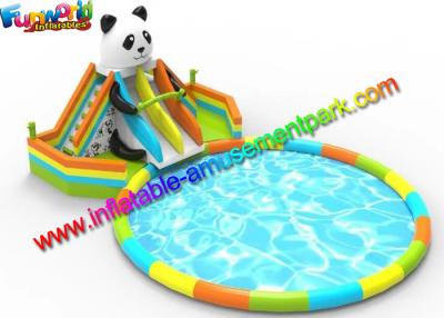 China EN14960 Inflatable Pool Slide Water Parks Equipment For Beach Activities for sale