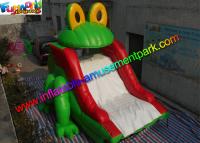 China Customized Frog Commercial Inflatable Slide 6m x 4m x 5m for Pool Use Dry Slide for sale