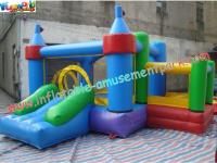 China Commercial Grade MINI PVC Inflatable Bouncer House with Pool - 6x4x2.8 Meter Size, 50KG Weight for sale