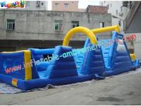 China Outdoor Durable Inflatables PVC Interactive Obstacle Course Tunnels Games With Customized for sale