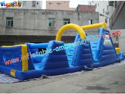 China Outdoor Durable Inflatables PVC Interactive Obstacle Course Tunnels Games With Customized for sale