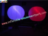 China 3m High LED RGB Inflatable Stage Lighting Ball PVC Coated Nylon Decoration Exhibition for sale