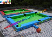 China Inflatable Snookball Game 7.8x4.8m Commercial Grade PVC Soccer Pool Table for sale
