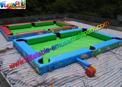 China Inflatable Snookball Game 7.8x4.8m Commercial Grade PVC Soccer Pool Table for sale