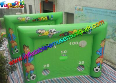 China Inflatable Football Goal 4m x 3m Commercial Grade PVC Soccer Arena with Blower for sale