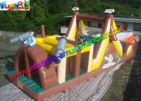 China Commercial Pirate Inflatable Obstacle Course 10m x 4m with PVC Tunnel for Rent for sale