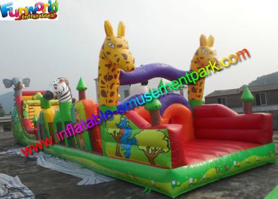 China Customized Jungle Interactive Inflatable Obstacle Course 18m for Adults Commercial Grade for sale