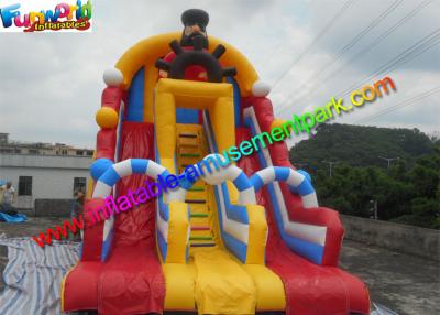 China Customized Pirate Inflatable Slide Three Lane , inflatable kids slide for sale