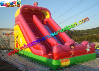 China Commercial Inflatable Water Slide 7m x 4m x 5m Two Lane Bouncy Castle with PVC Tarpaulin for sale