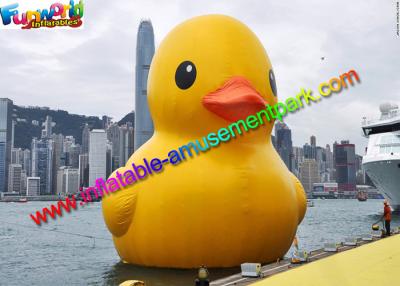China Custom Giant Inflatable Duck 0.9mm PVC Tarpaulin Heat Sealed Water Event Decoration for sale