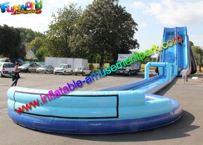 China Commercial Inflatable Water Slide with Pool 53m Long Bounce House Jumper for sale