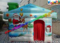 China 4m x 4m Custom PVC Inflatable Santa Grotto House with CE/UL Pump - Christmas Event Decorations for sale