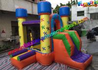China Mini Inflatable Bouncer House with Slide - 3.5m x 3m Commercial Grade 0.55mm PVC for sale