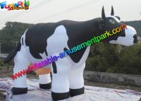 China 8 Meter Giant Inflatable Cow Model for Event Advertising - UV-Treated PVC Nylon with 1 Year Warranty for sale