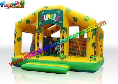 China Commercial Inflatable Jungle Combo Bouncer with Slide 7.5x8.6m PVC Castle for Sale for sale