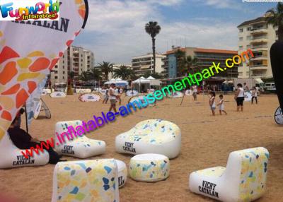 China 0.6mm PVC Tarpaulin Inflatable Mini Rocking Chair with Air Pump Custom Size for sale