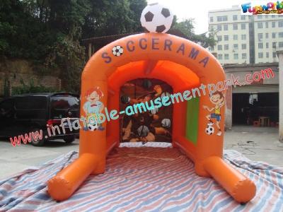 China Customized Inflatable Football Games 6x3x3.5m Commercial Grade PVC Soccer Shoot Out for sale