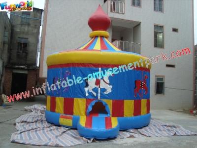 China Commercial Inflatable Bouncy Castle 5x5x5m Carousel Design PVC Tarpaulin for sale