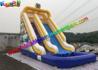 China Customized 9x4x7m Outdoor Inflatable Water Slide Pool with 0.55mm PVC Tarpaulin for sale