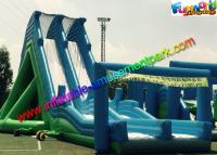 China Giant Commercial Inflatable Hippo Obstacle Slide 32m x 11m PVC Tarpaulin for sale