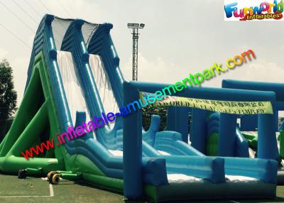 China Giant Commercial Inflatable Hippo Obstacle Slide 32m x 11m PVC Tarpaulin for sale
