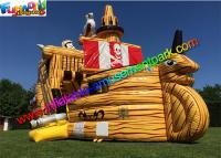 China 0.55mm PVC Giant Inflatable Pirate Slide 8x4x5m Commercial Grade Kids Bouncer for sale