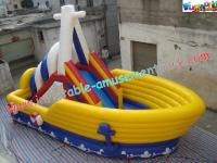 China Commercial Inflatable Pirate Slide , Inflatable Jumping Slide For Child for sale