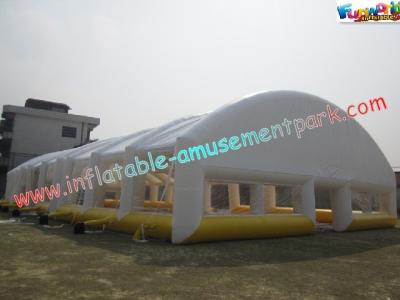 China Commercial Inflatable Tent Rental Structure 31x16x6 Meters with 0.4mm PVC Flame Retardant Material for sale