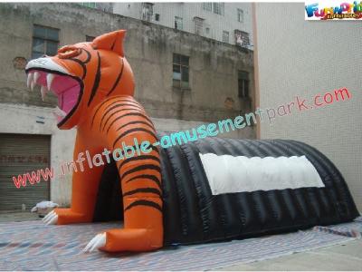 China Custom Inflatable Party Tent , Tiger Tunnel Tent For Advertising for sale