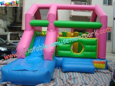 China Children Inflatable Bouncer Slide 6x4x3.5m PVC Commercial Grade with Velcro Printing for sale