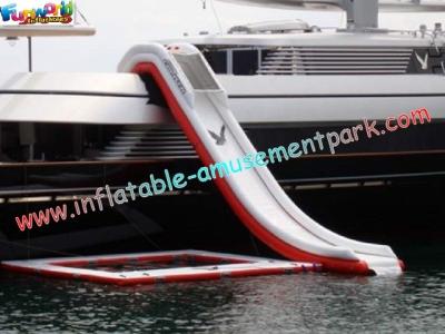 China Towable Inflatable Yacht Water Slide 12m x 2m Commercial Grade PVC Tarpaulin for sale