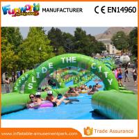 China Commercial Grade 1000ft Inflatable Slip N Slide Water Slide Fire Retardant PVC 0.55mm for sale