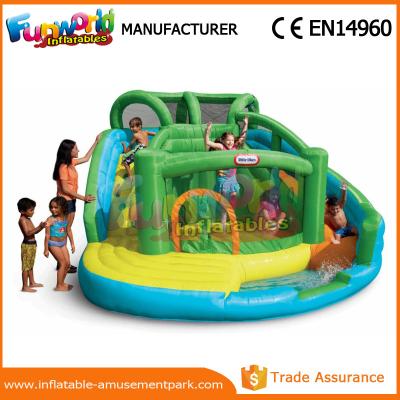 China Customized Inflatable Water Slide Pool Slide 0.55mm PVC Tarpaulin CE Certified for sale