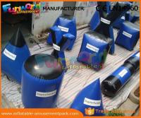 China Customizable 0.6mm PVC Inflatable Paintball Bunkers with CE/UL Certified Blowers - Multiple Colors Available for sale