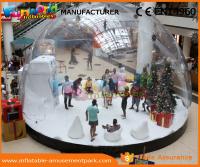 China Custom Inflatable Snow Globe 0.8mm PVC Advertising Blow Up Globe for Indoor Events for sale