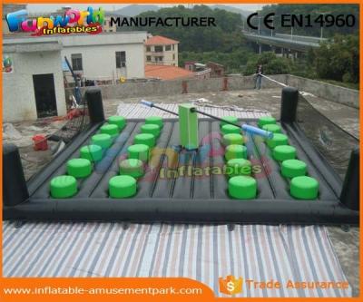 China 0.55mm PVC Tarpaulin Inflatable Wipeout Game Commercial Grade 1500W Blower for sale