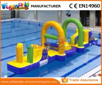 China 0.55mm PVC Tarpaulin Inflatable Water Obstacle Course - Custom Sizes with 1-Year Warranty for Water Parks for sale