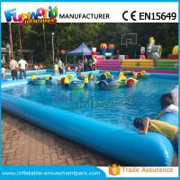 China Customized 10x8m Inflatable Water Pool with Paddle Boat - 0.9mm PVC Material & 2-Year Warranty for sale