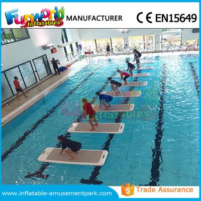China Custom DWF Inflatable Water Yoga Mat Floating Exercise Mat for Pool Gym Training for sale