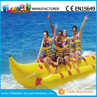 China Custom Inflatable Banana Boat Water Toys - 0.9mm PVC Construction with 1-Year Warranty for sale