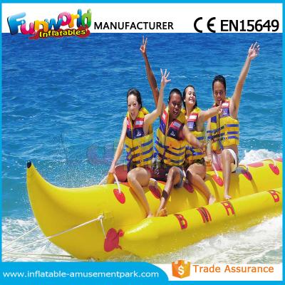 China Custom Inflatable Banana Boat Water Toys - 0.9mm PVC Construction with 1-Year Warranty for sale